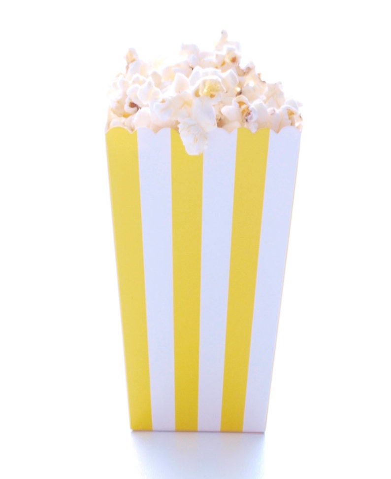 Yellow Popcorn Boxes 36 Pack Popcorn Wedding Favors Treat | Etsy