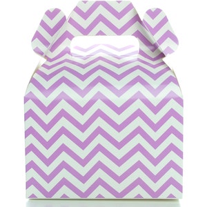 Party Favor Boxes, Purple Gift & Candy Boxes (36 Pack) - Stripe, Polka ...