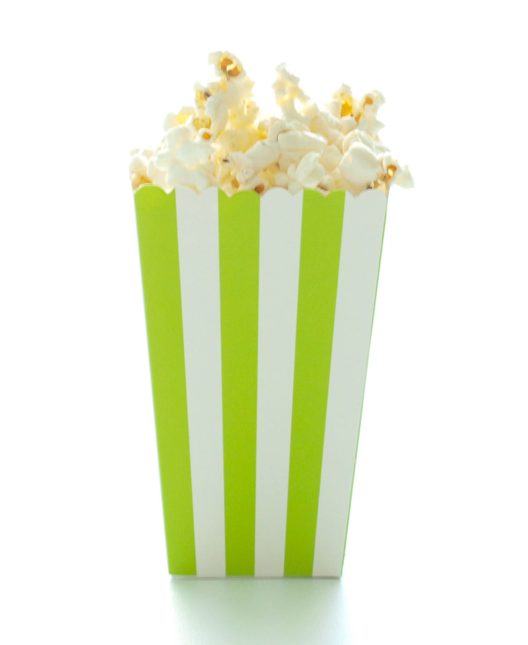 Popcorn Boxes, Green Stripe (12 Pack) - Treat Carton, Candy Tub Popcorn ...