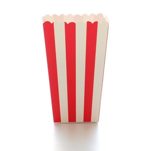 Popcorn Boxes, Red Stripe 12 Pack Christmas Candy Cane Striped Party ...