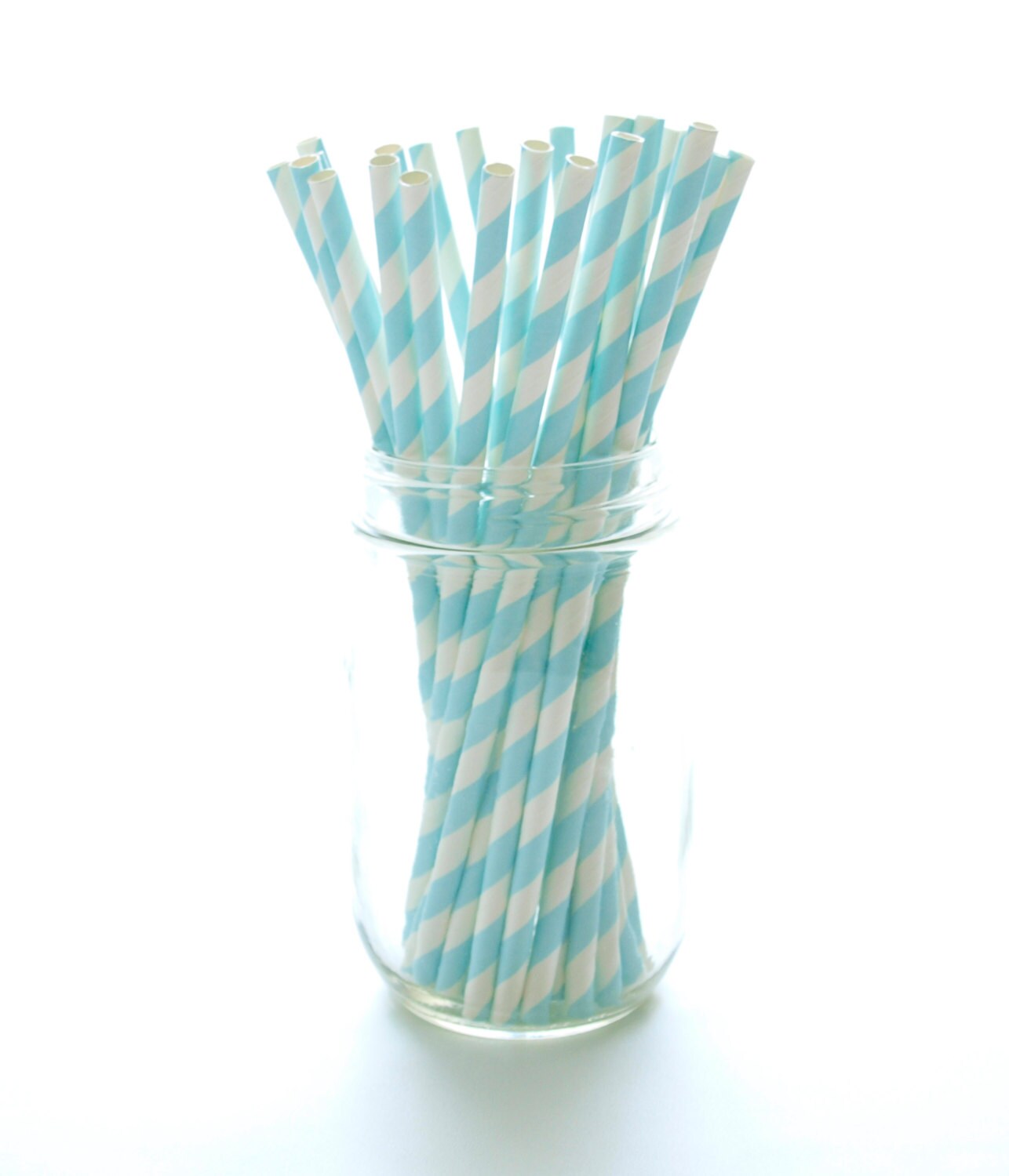Light Blue Party Straws Boy Baby Shower Straws Beach Wedding - Etsy