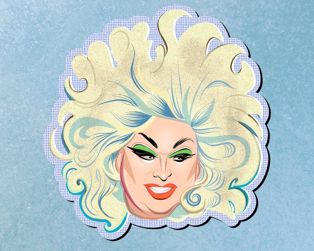 DIVINE Vinyl Sticker HQ Drag Queen Gay Art John Waters - Etsy