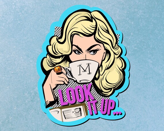MADONNA Vinyl Sticker HQ Look It up Reductive Lady Gaga Shade - Etsy Canada