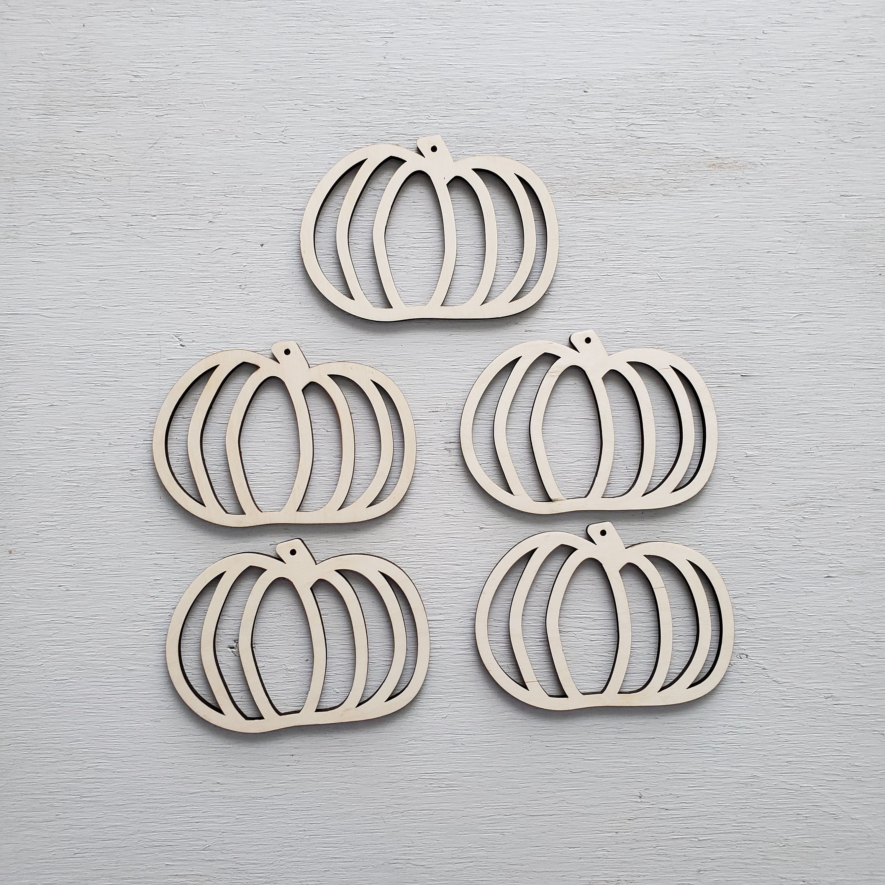 Set de 5 calabazas para proyectos de bricolaje Decoración de Halloween ...