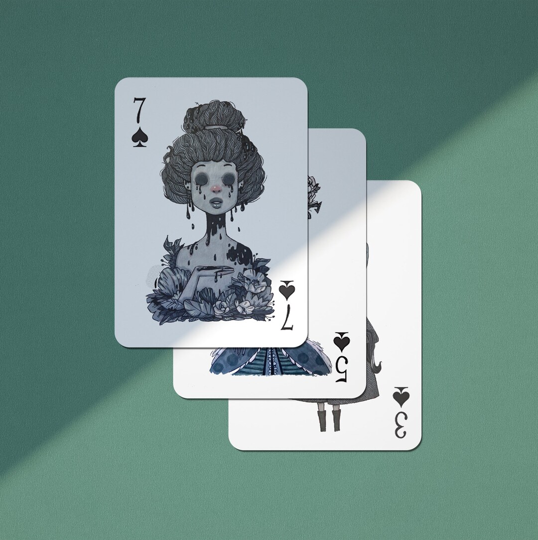 Deck of Playing Cards 54 Different Designs, Portfolio Pocket Art Book ...