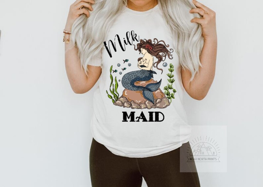 Milkmaid T Shirt Tee Mama Breast Feeding Breastfeeding Milk Etsy Canada