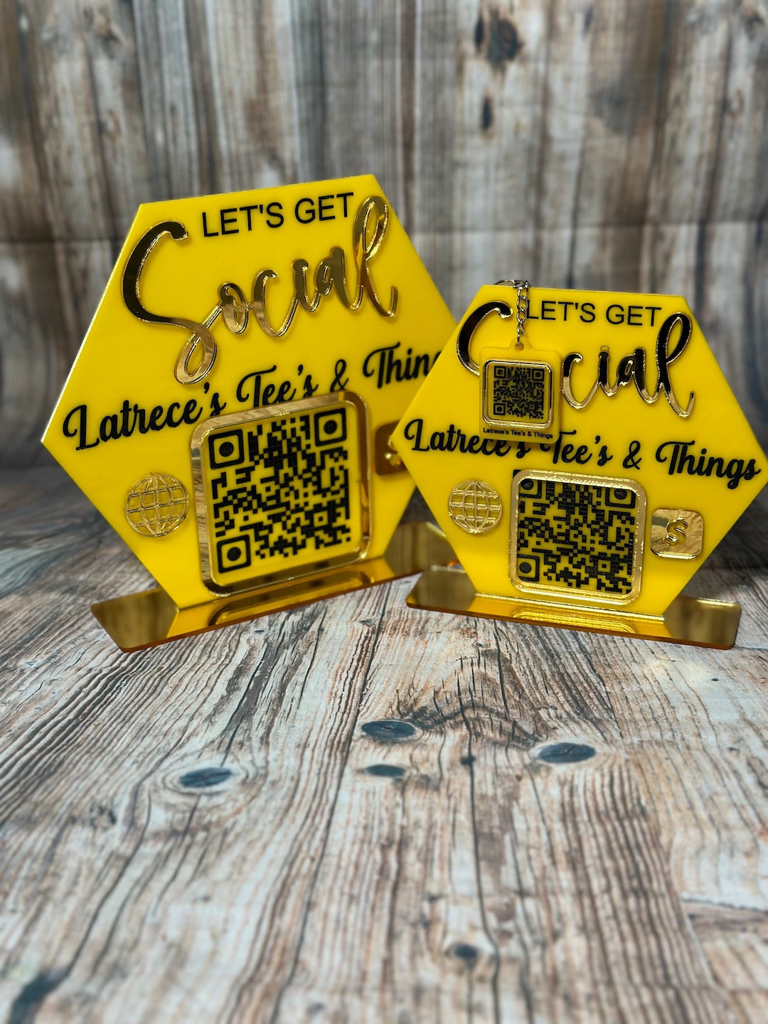 Acrylic QR Code Stand Sign - Etsy