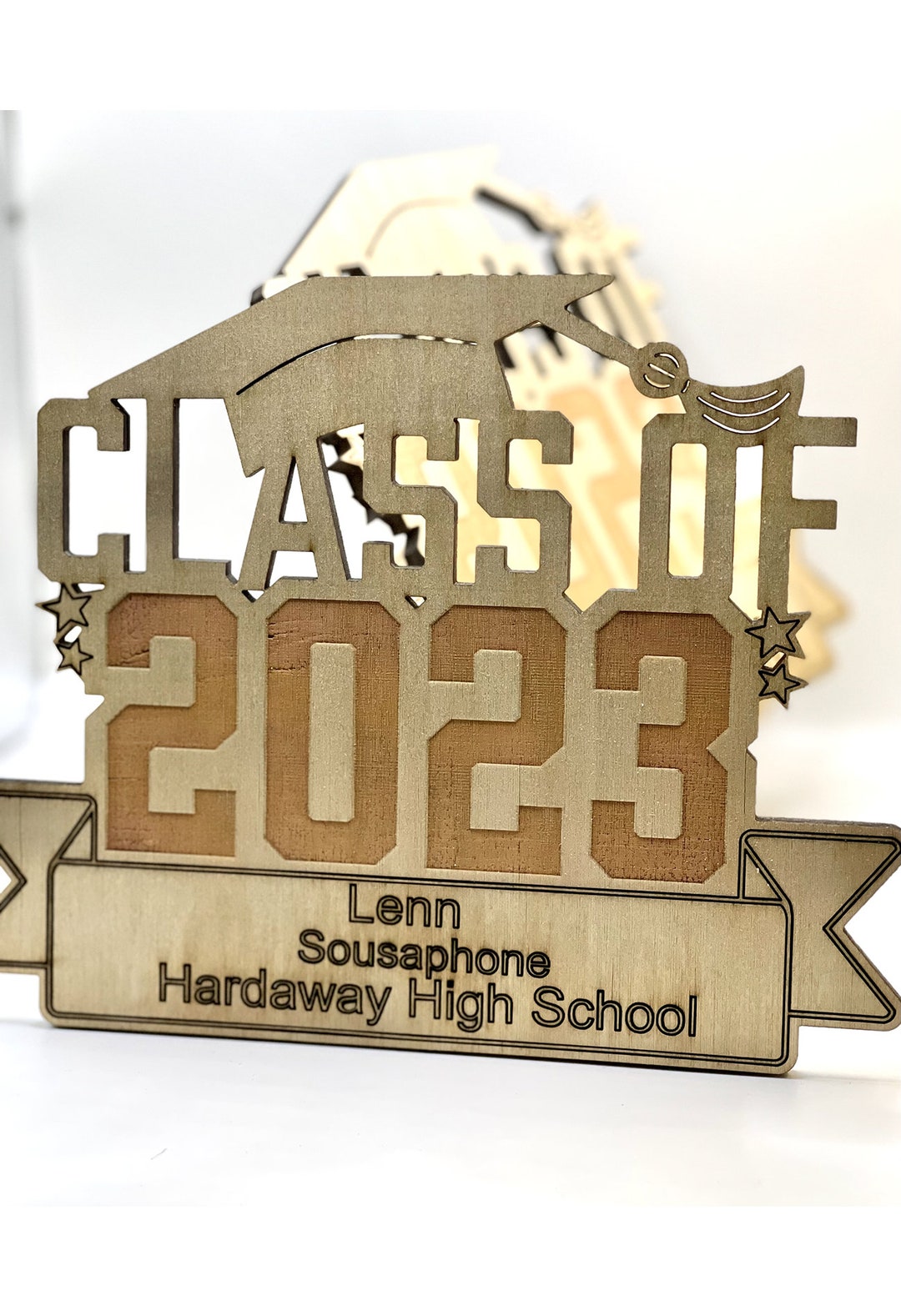 Personalized Graduate Wood Plaque Gift Class of 2023, Class of 2024 ...