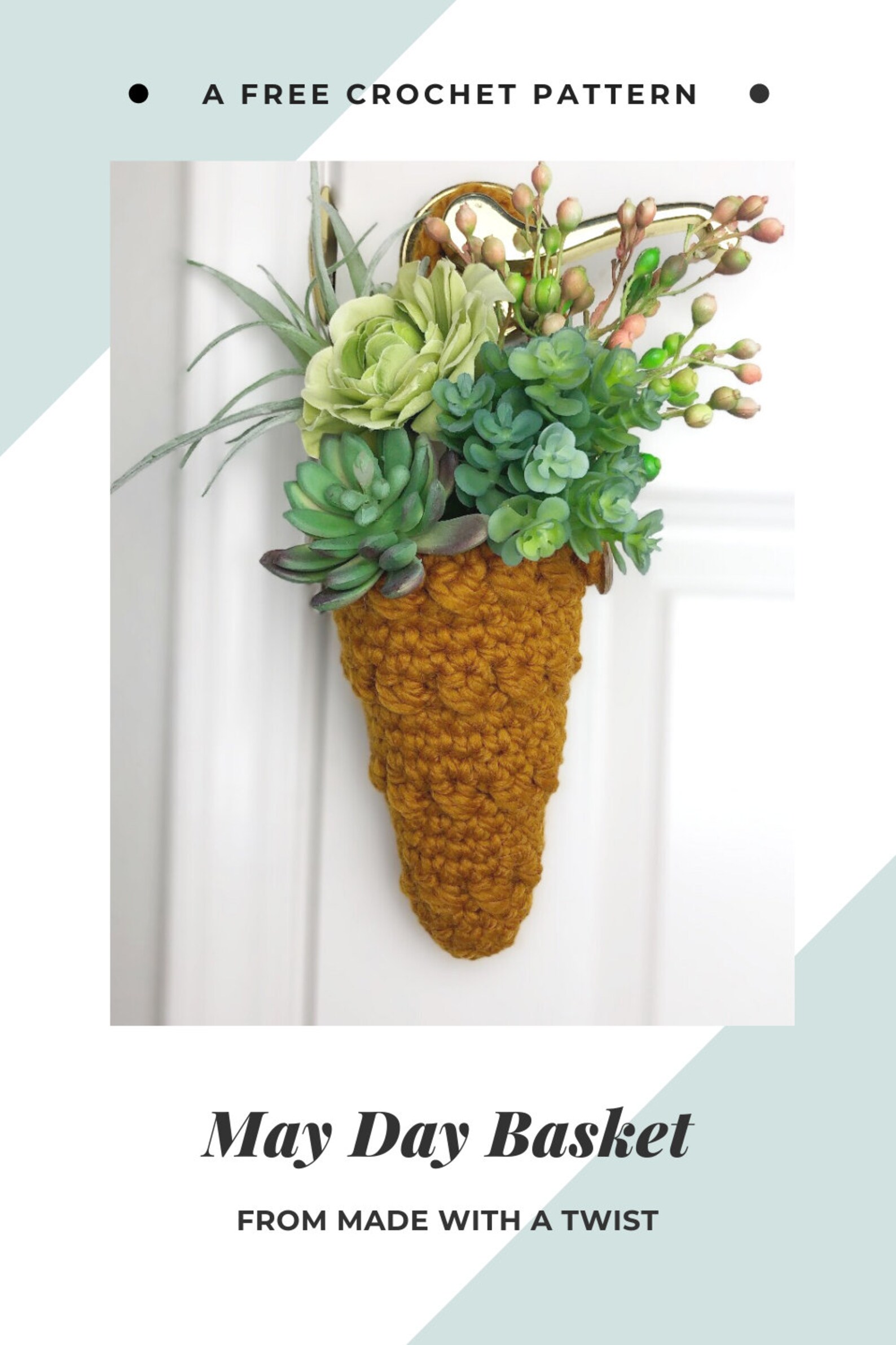 May Day Basket CROCHET PATTERN Crochet Hanging Basket - Etsy