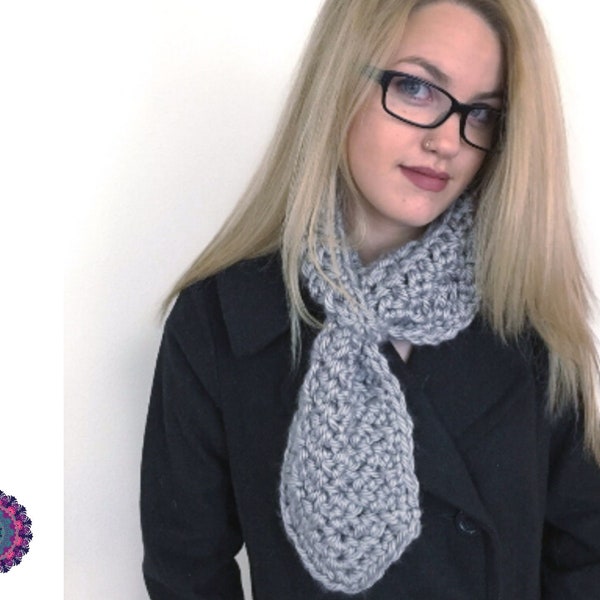 Crochet Pull Thru Scarf - Etsy