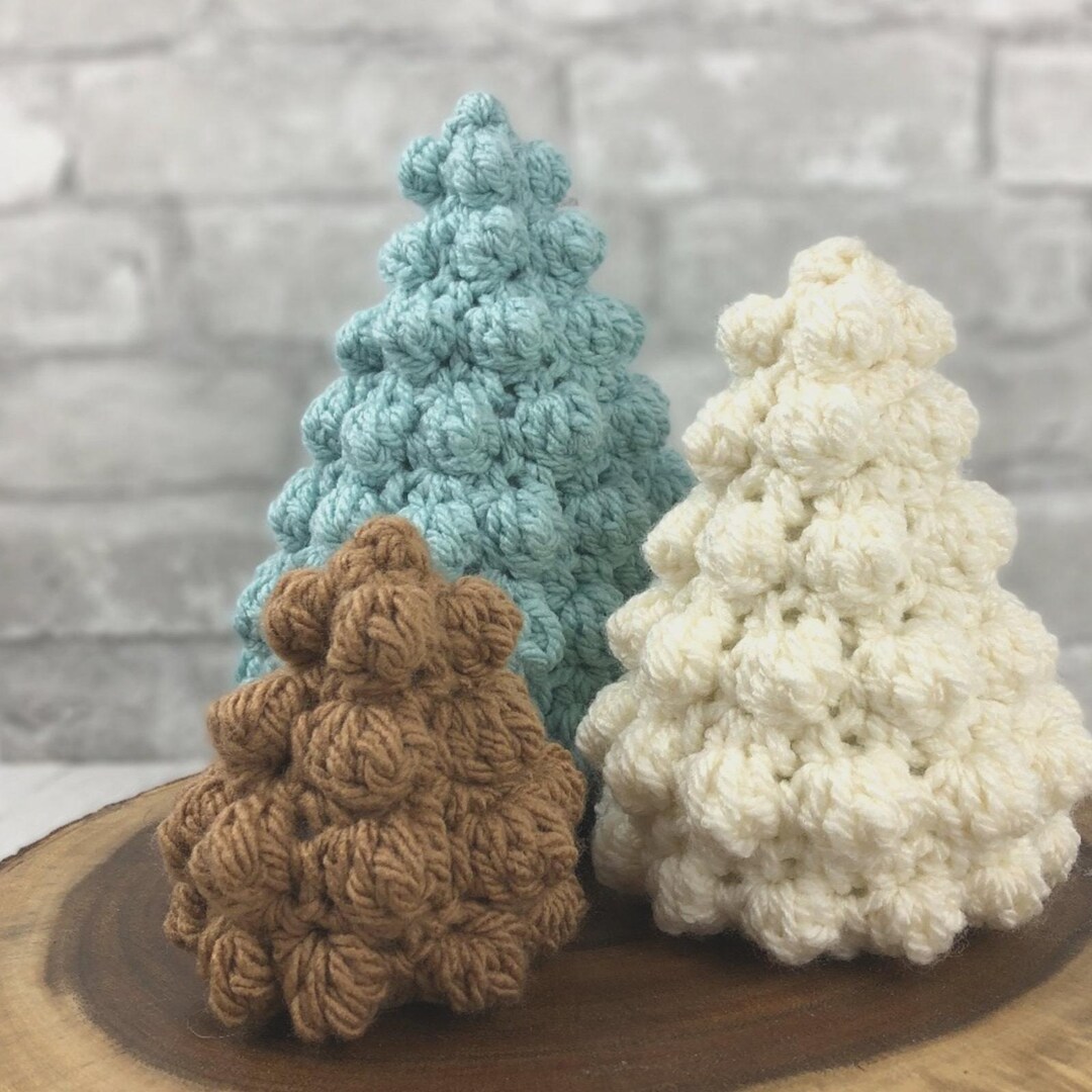 Bobble Christmas Tree Crochet Pattern: Easy Rustic Holiday Decor (PDF ...
