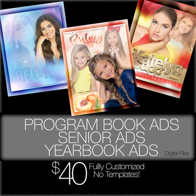 Pageant Ad, Yearbook Ad - Etsy