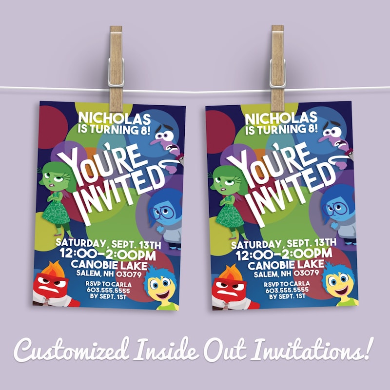 Inside Out Birthday - Etsy