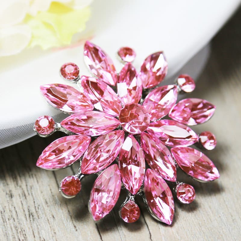 Rhinestone Brooches - Etsy