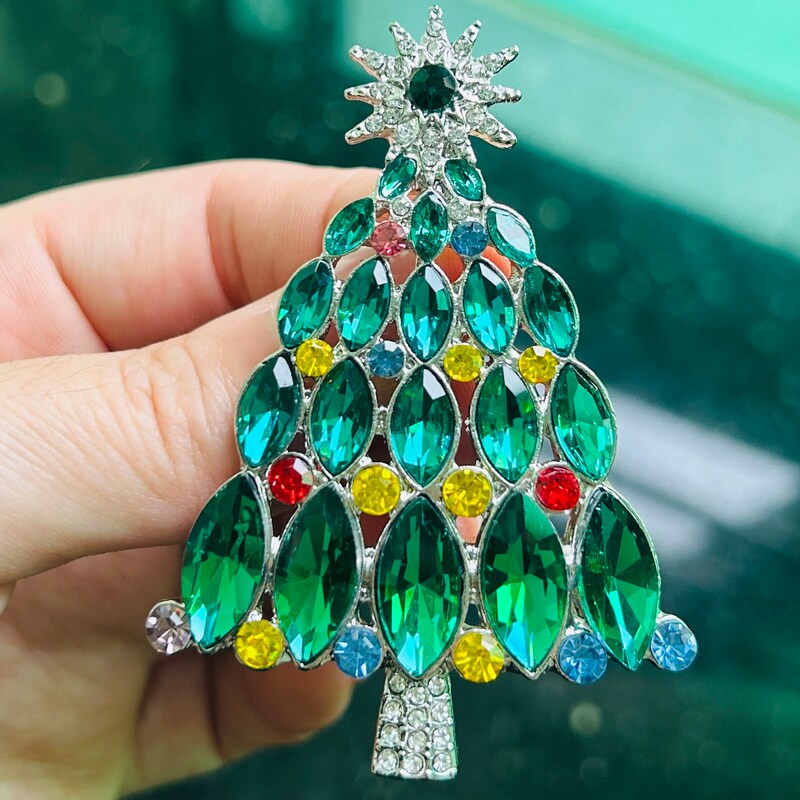 Christmas Tree Brooch - Etsy