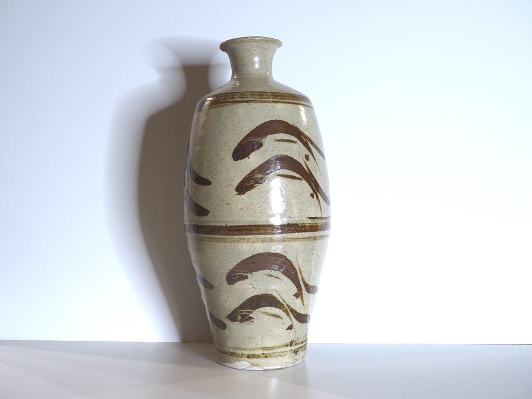 Significant Bernard Leach Work, British Studio Pottery, Leaping Salmon ...