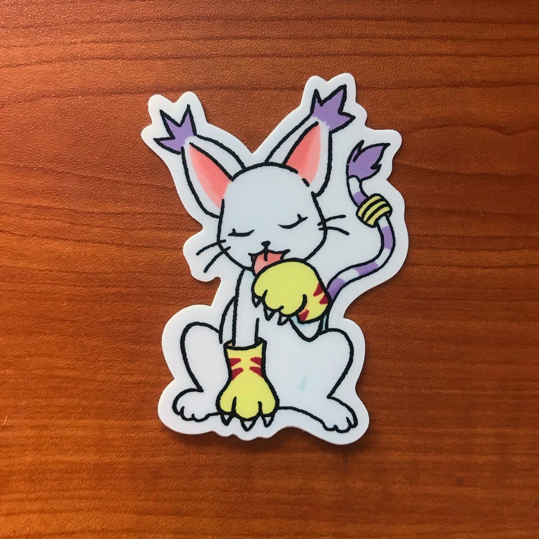 Digimon Gatomon Sticker - Etsy