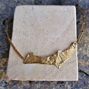 Island Map LAVA Necklace, Handmade, Magma Jewelry, Contemporany, Magma ...