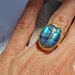 14k Gold Malachite Scarab Ring: Hand Carved Amulet - Etsy