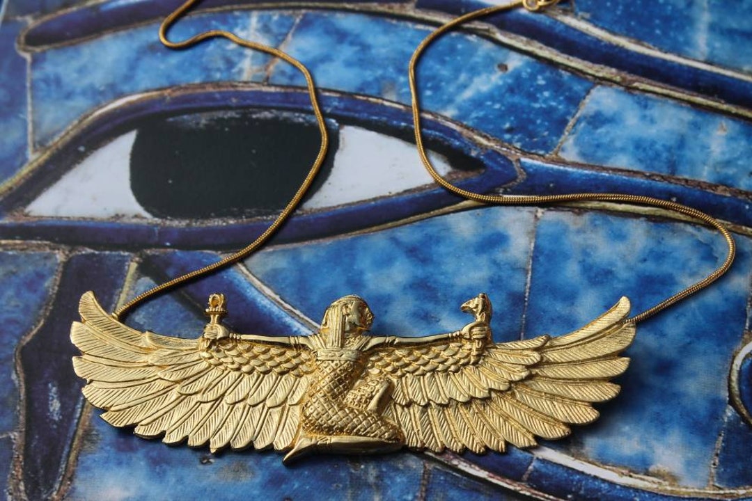RISING MAAT Goddess Necklace, Egyptian Jewelry, Ancient Ritual Jewelry ...