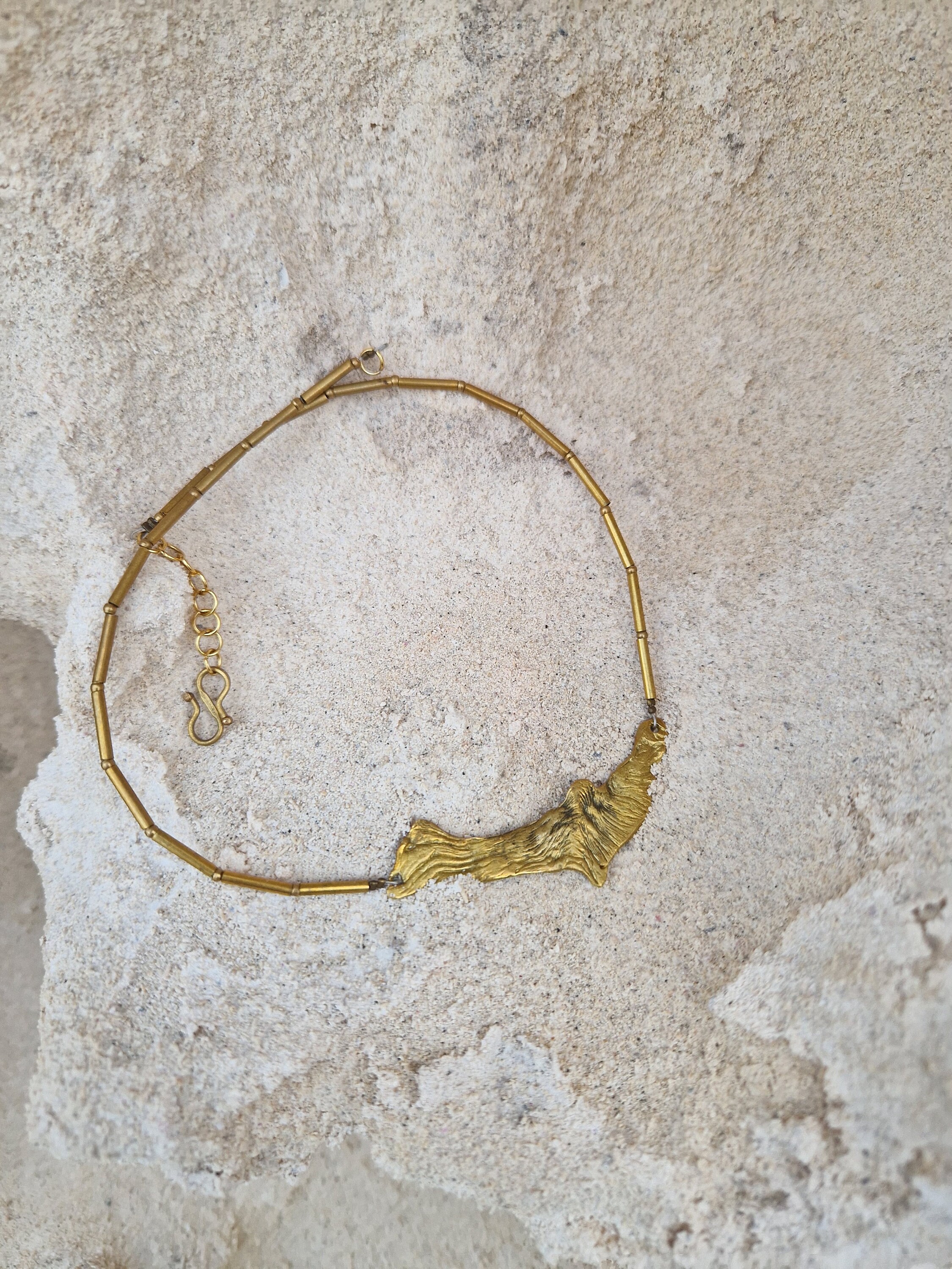 Island Map LAVA Necklace, Handmade, Magma Jewelry, Contemporany, Magma ...