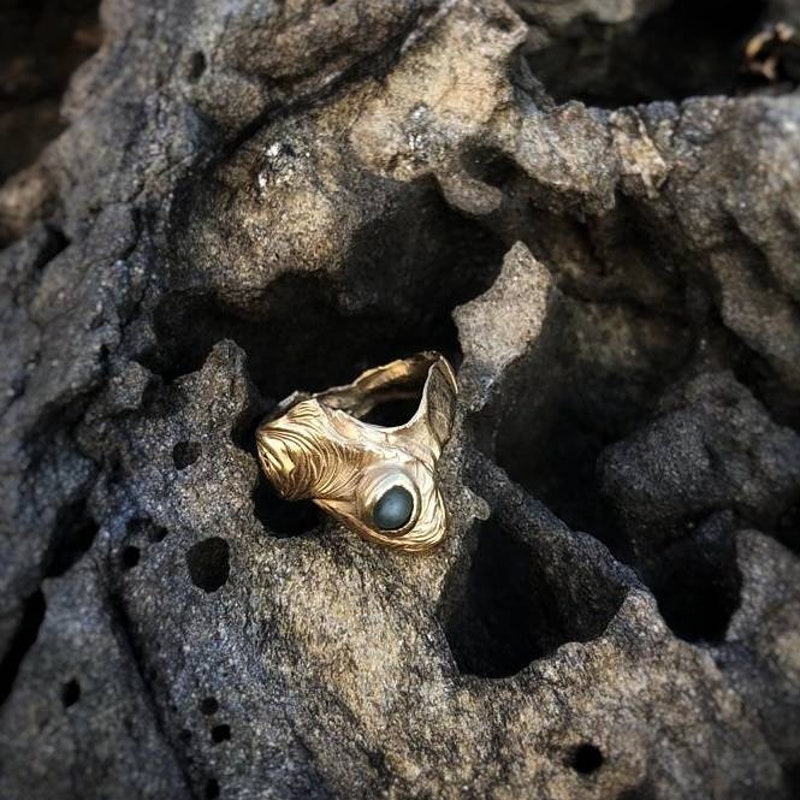 Organic Gold Ring - Etsy