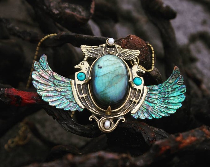 PHARAONIC Egyptian Reproduction Jewelry Winged Goddess - Etsy