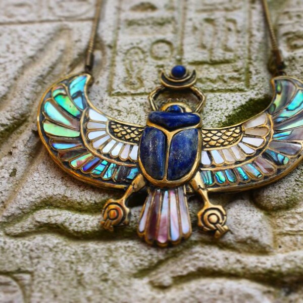 Scarab Necklace - Etsy