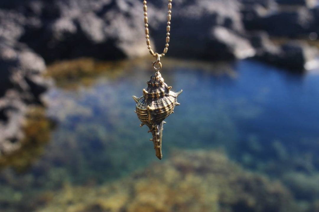SPIKE Sea Snail Pendant, Sea Jewelry, Mermaid Necklace, Sea Shell ...
