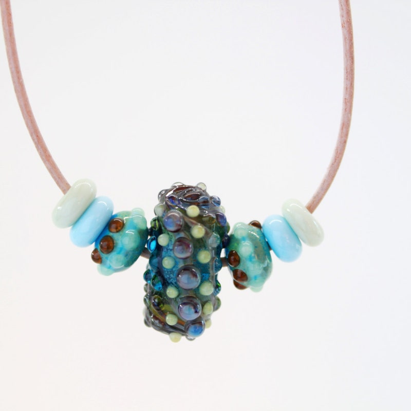 Lampwork Bead Necklace - Etsy