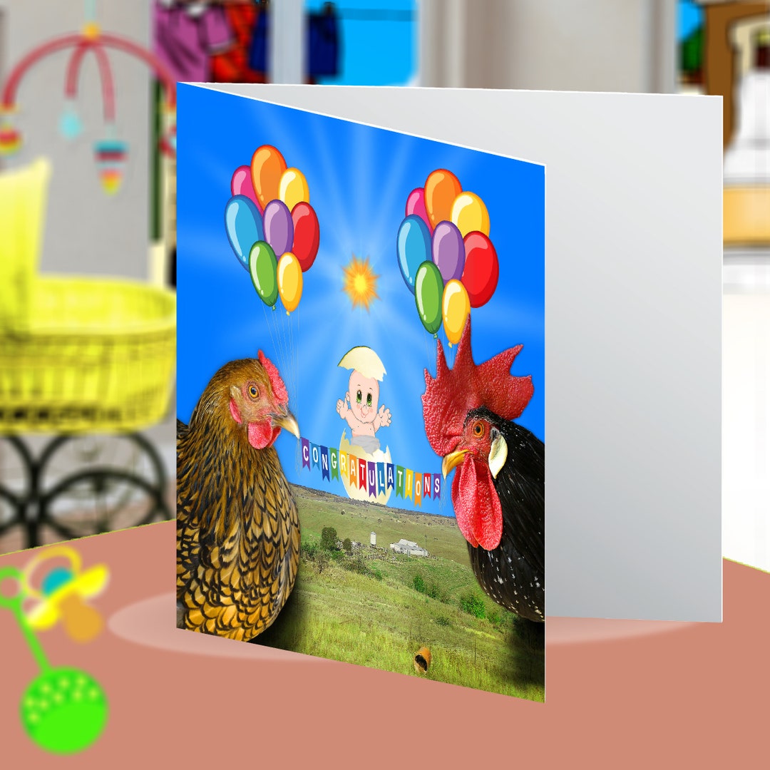 Newborn Baby Congratulations Gender Neutral Outback Farmyard Animals ...