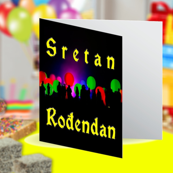 Croatian Birthday Card - Etsy