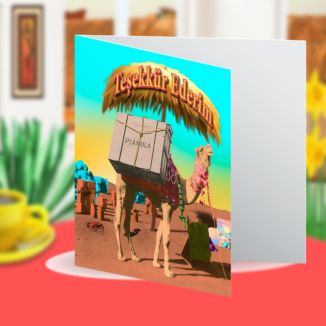 Turkish Language Teşekkür Ederim Turkish Thank You Greeting Card ...