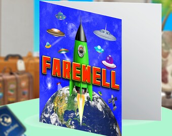 Alien Farewell Card - Etsy