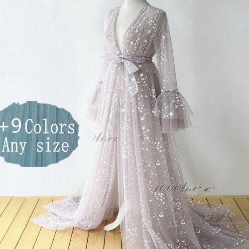 Sparkle Sheer Tulle Formal Evening Dresseslong Sleeves Photo - Etsy