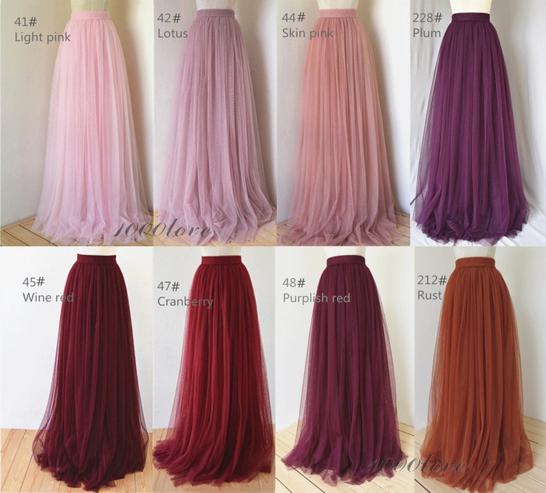 Sample of the Tulle Color Sample of Tullecolor Card of the | Etsy