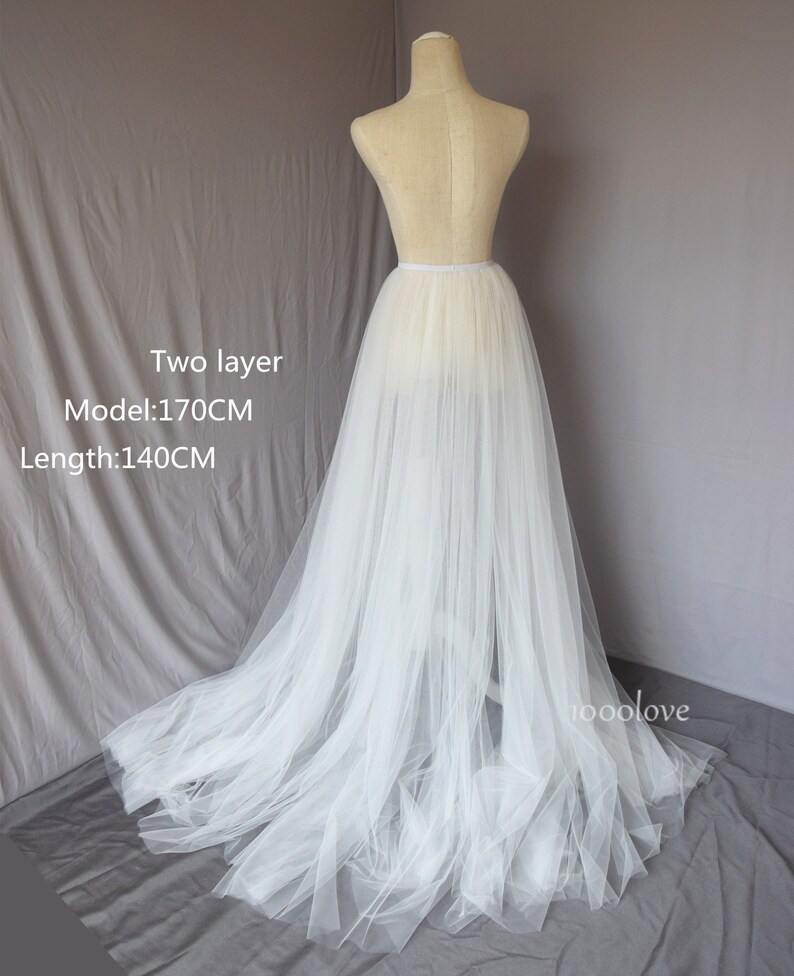 White detachable overskirt one layer two layer or three | Etsy