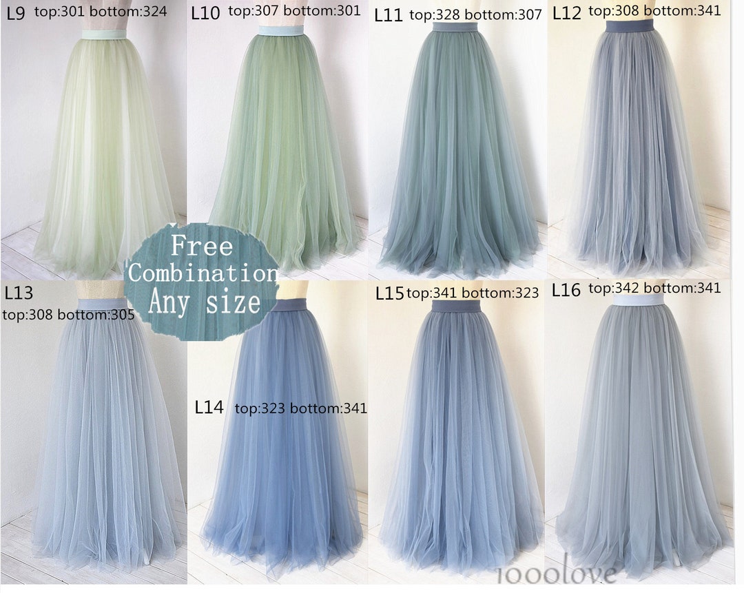 Mixture Color Tulle Skirt,adult Wedding Bridesmaid Dress Photo Shoot ...
