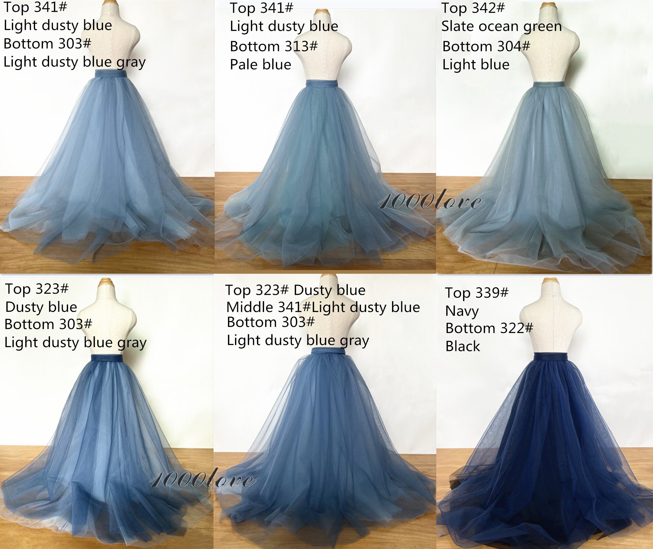 Mixture 3 Color Long Maxi Tulle Skirt With a Long Train,evening Skirt ...