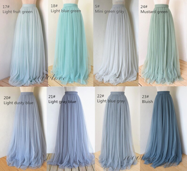 Sample of the Tulle Color Sample of Tullecolor Card of the | Etsy