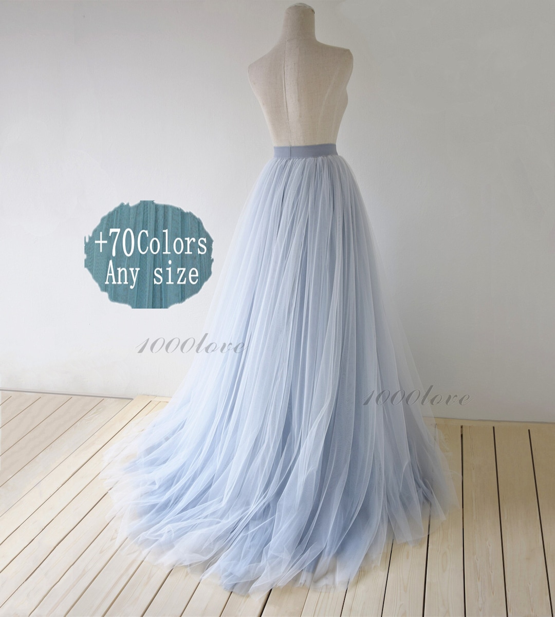 3 Layer Elegant Maxi Train Skirt,ombre Long Train Skirt, Evening Skirt ...