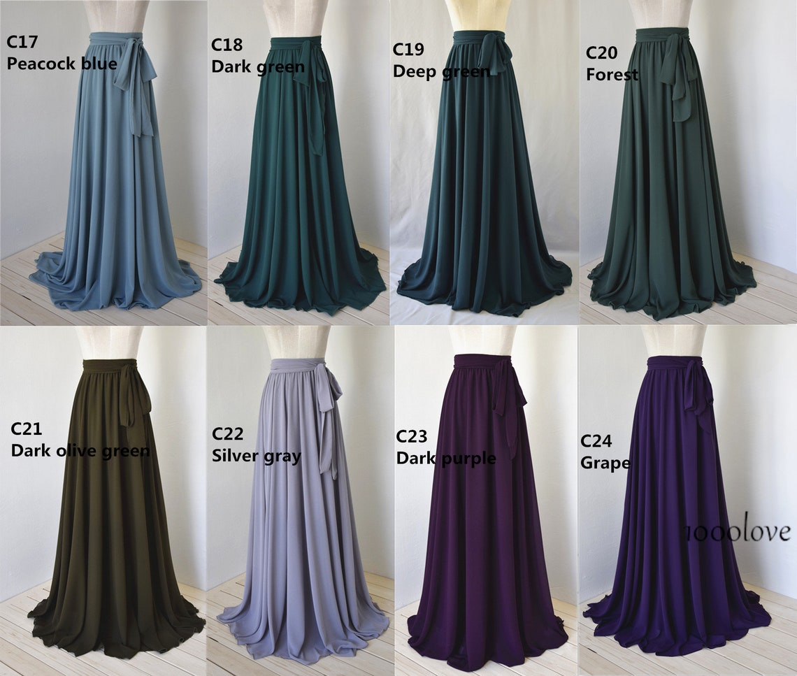 Chiffon Color Sample chiffon Sample | Etsy