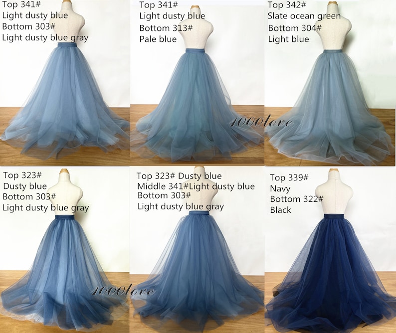 Multicolor Detachable Overskirt, One Layer Two Layer or Three Layer ...