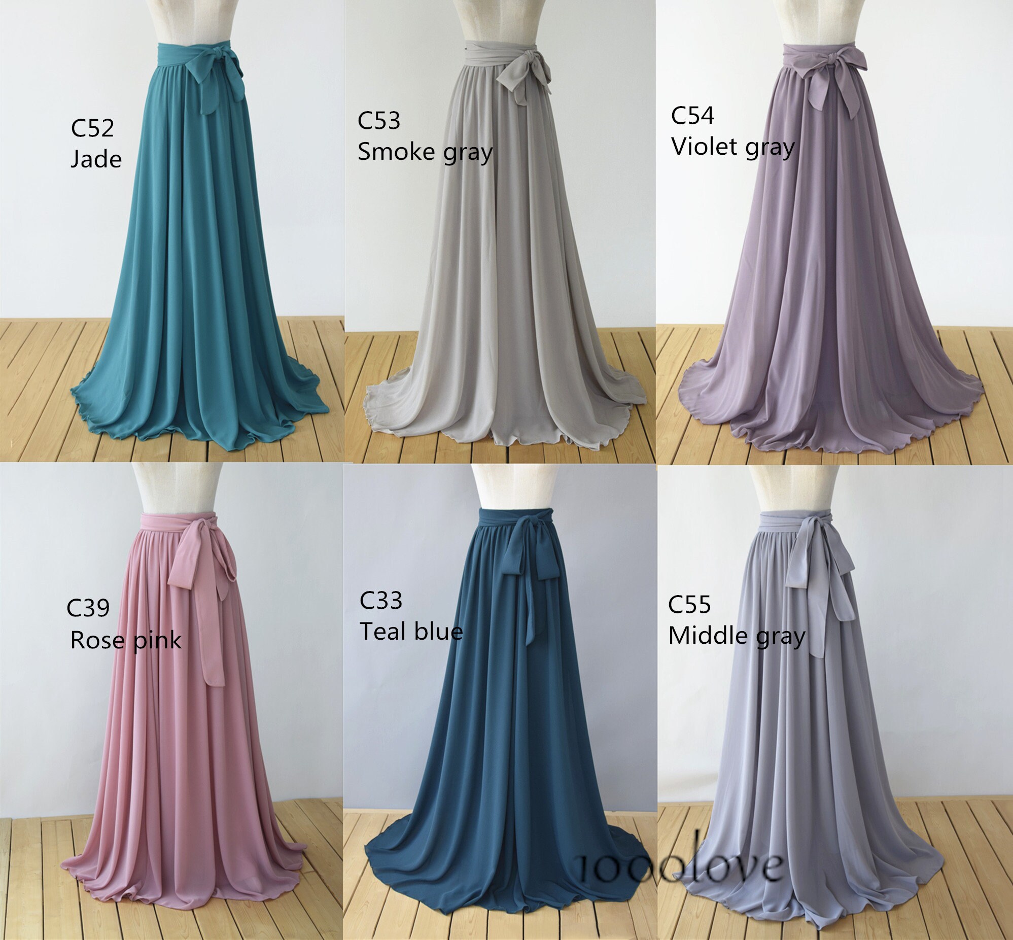 Chiffon Color Sample chiffon Sample | Etsy