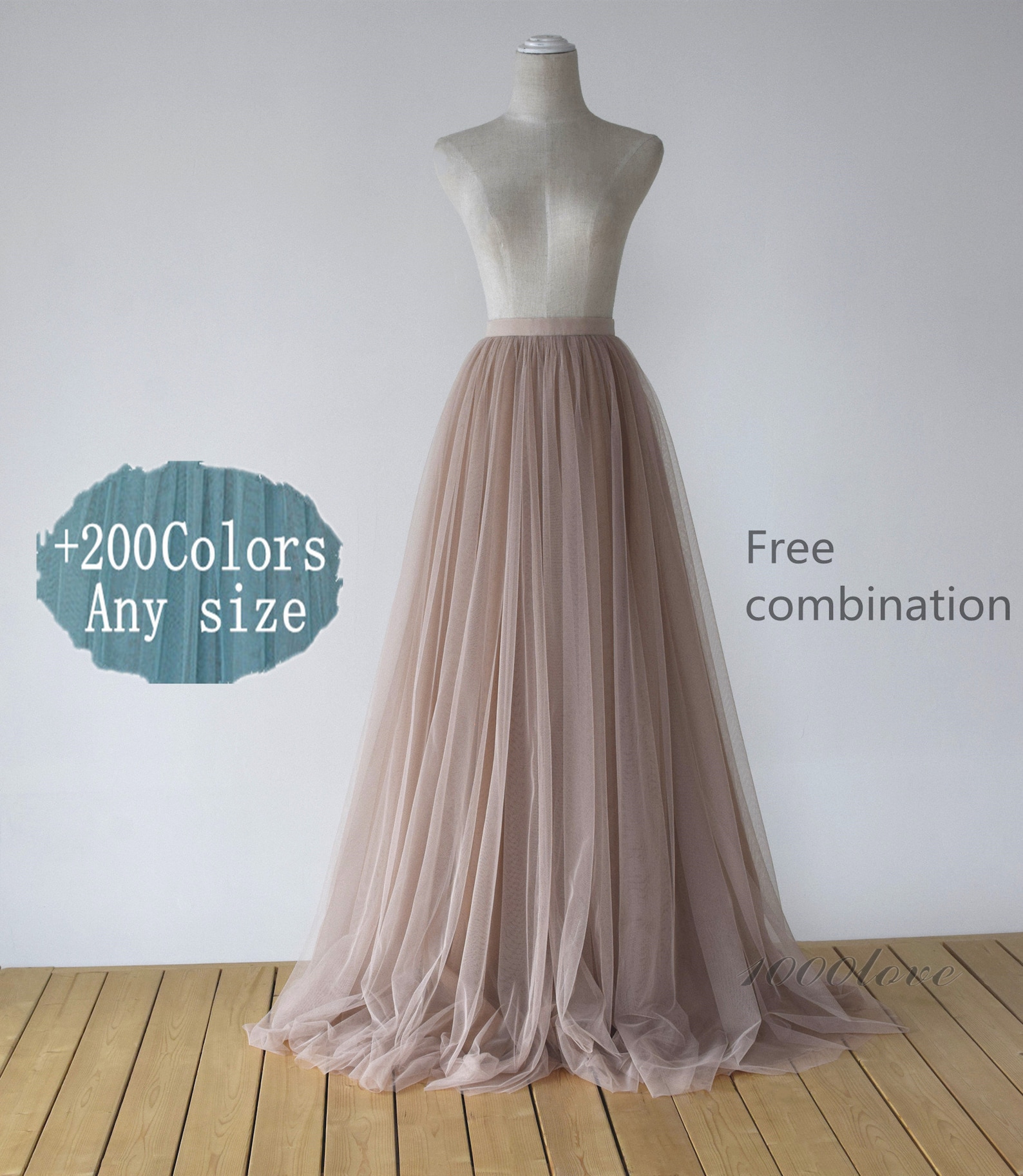 Mixture Color Three Layer Beautiful Tulle Skirt, Summer Party Wedding ...