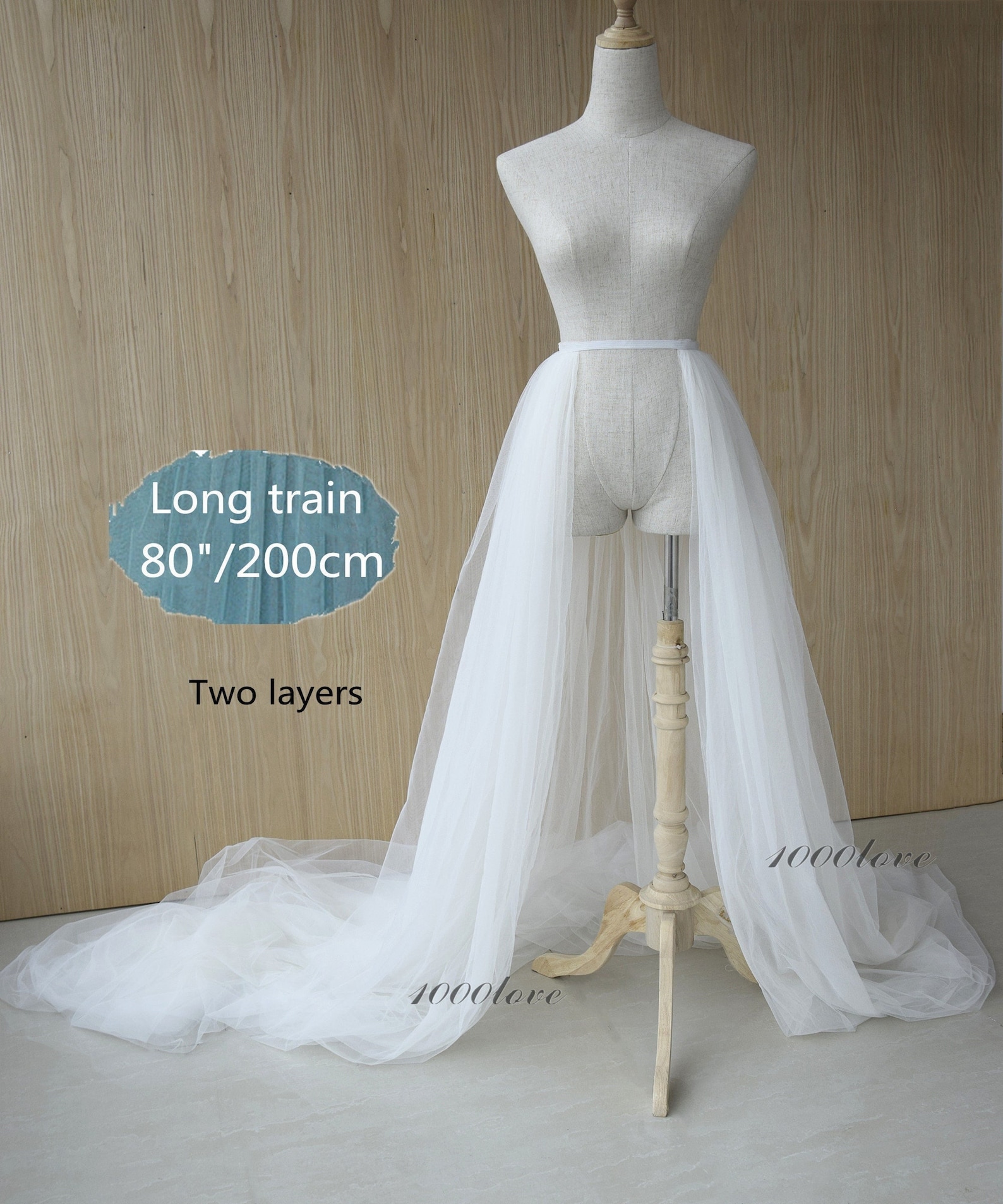 Detachable Overskirt, One Layer Two Layer or Three Layer ,softest Bride ...