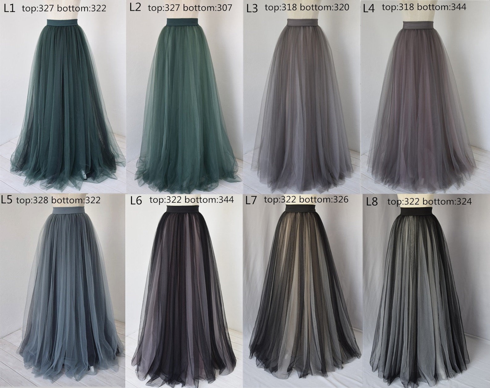 Mixture Color Tulle Skirt,adult Wedding Bridesmaid Dress Photo Shoot ...