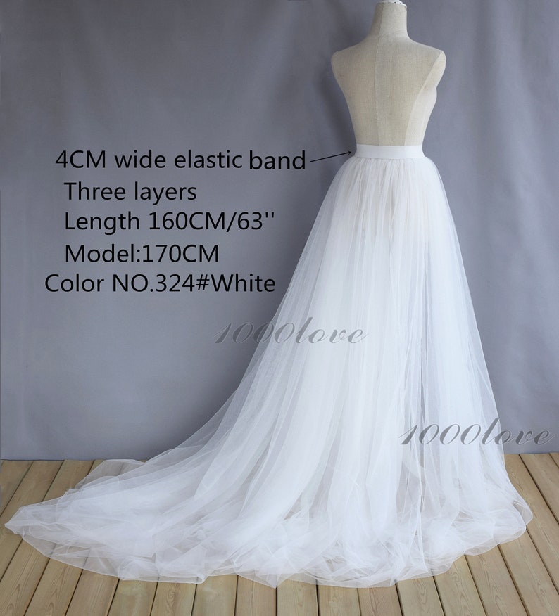 Detachable Overskirt, One Layer Two Layer or Three Layer ,softest Bride ...