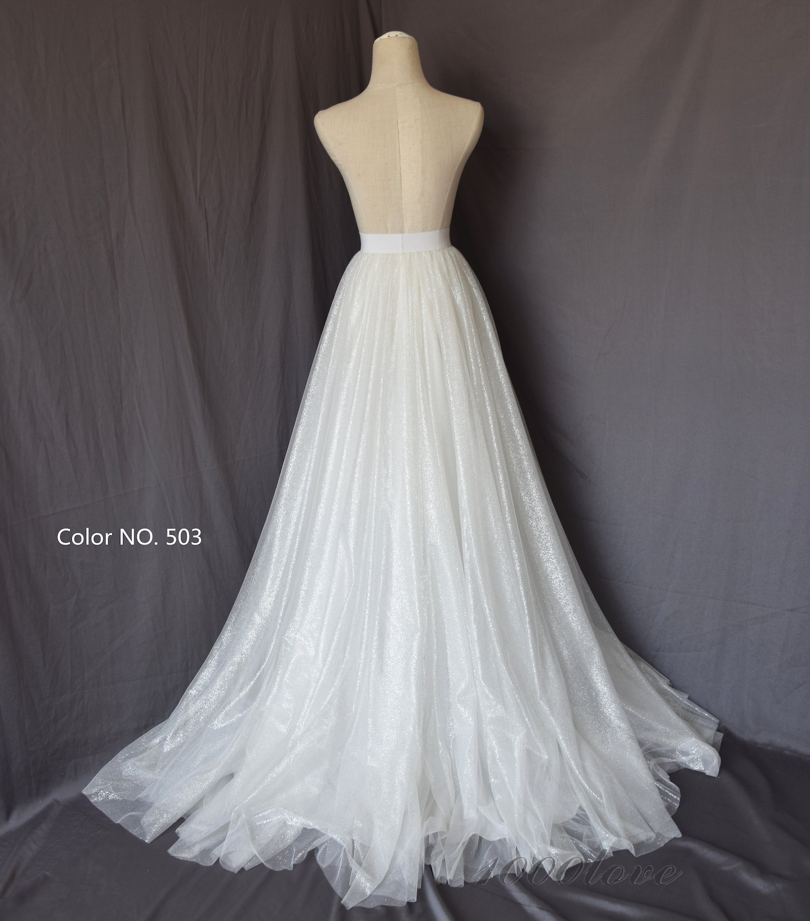 Sparkle Long Maxi Tulle Train Skirt, Shimmering Bridesmaid Dress ...