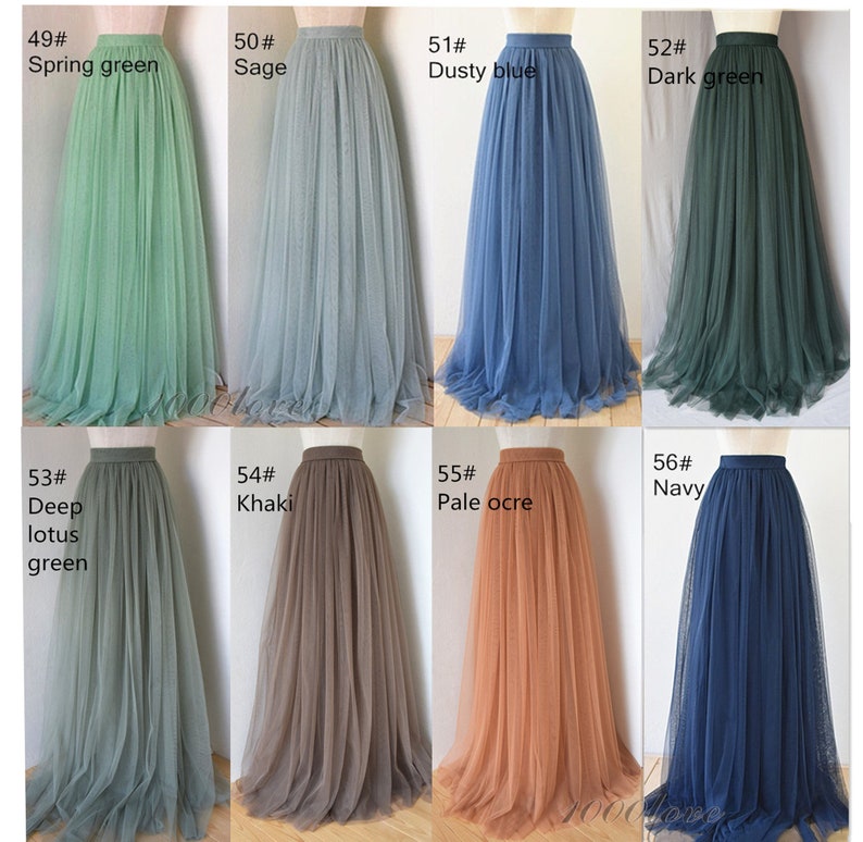 Sample of the Tulle Color Sample of Tullecolor Card of the | Etsy